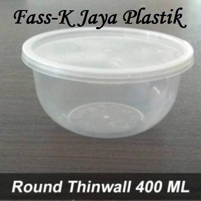 Jual Thinwall mangkok 400ml / bowl / bulat / food kontainer tahan panas ...