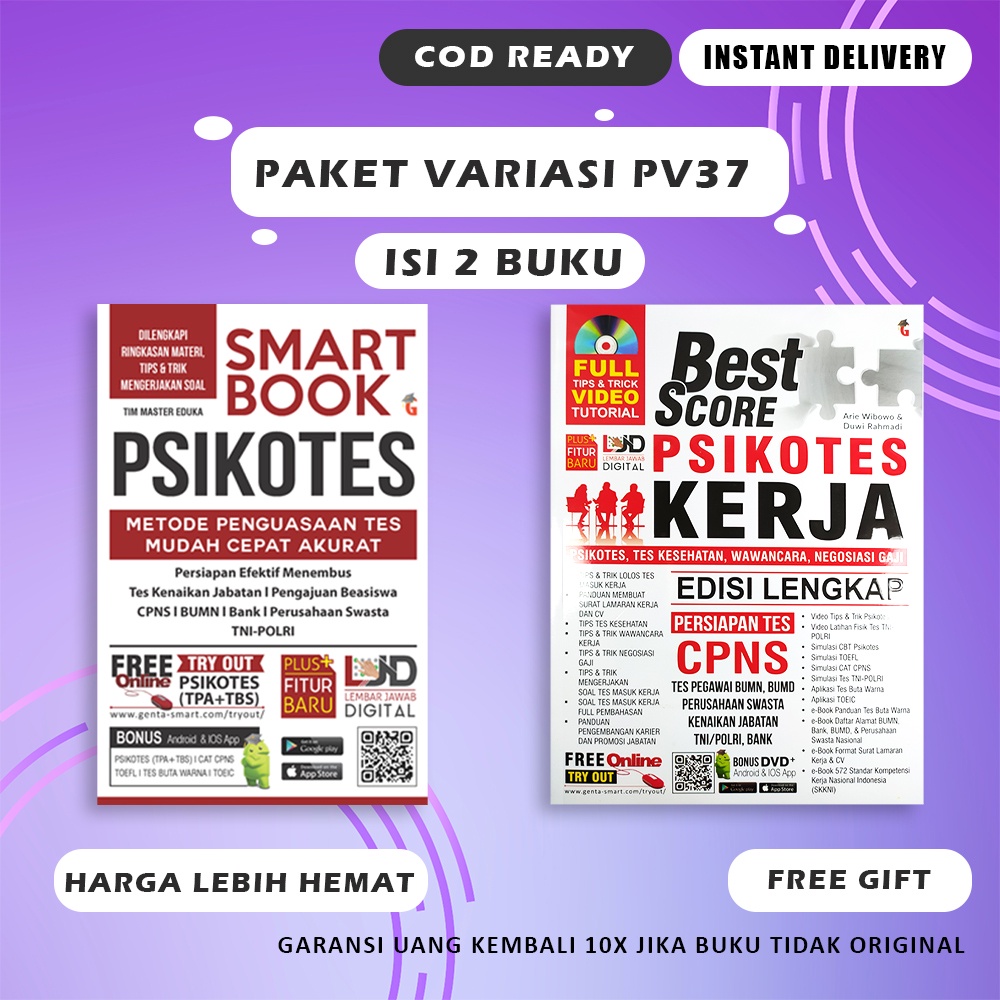 Jual Buku Test Psikotest Smart Book Tes Psikotes Full Pembahasan ...