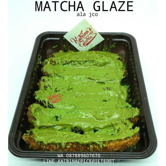 Jual ENAK Matcha Glaze ala Jco - greentea glaze - hiasan donat BANYAK ...