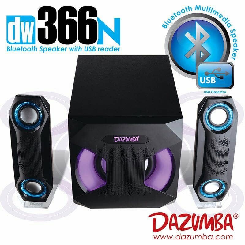 Jual Speaker Aktif Bluetooth Dazumba DW366N with 7 LAMPU LED | Shopee ...