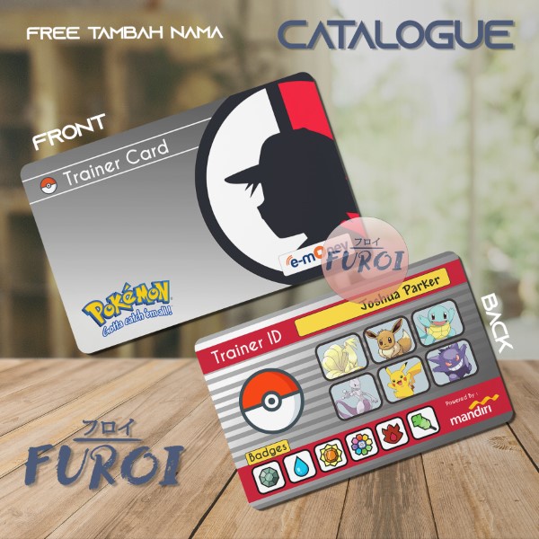 Jual Custom Flazz BCA | Custom Emoney Mandiri | Pokemon Trainer Card ...