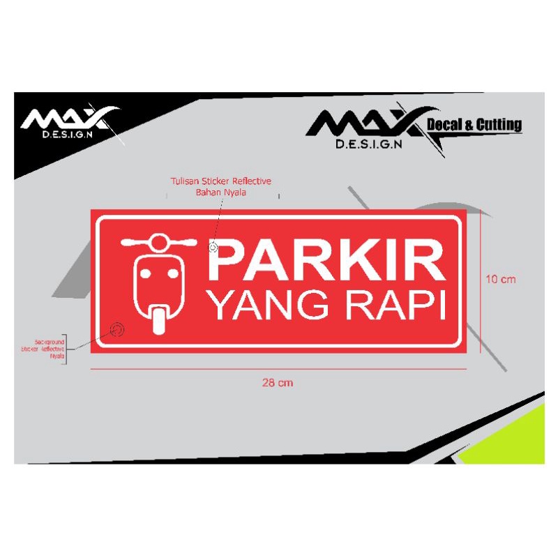 Jual STICKER PARKIR YANG RAPI UNTUK TOKO DAN KIOS | Shopee Indonesia