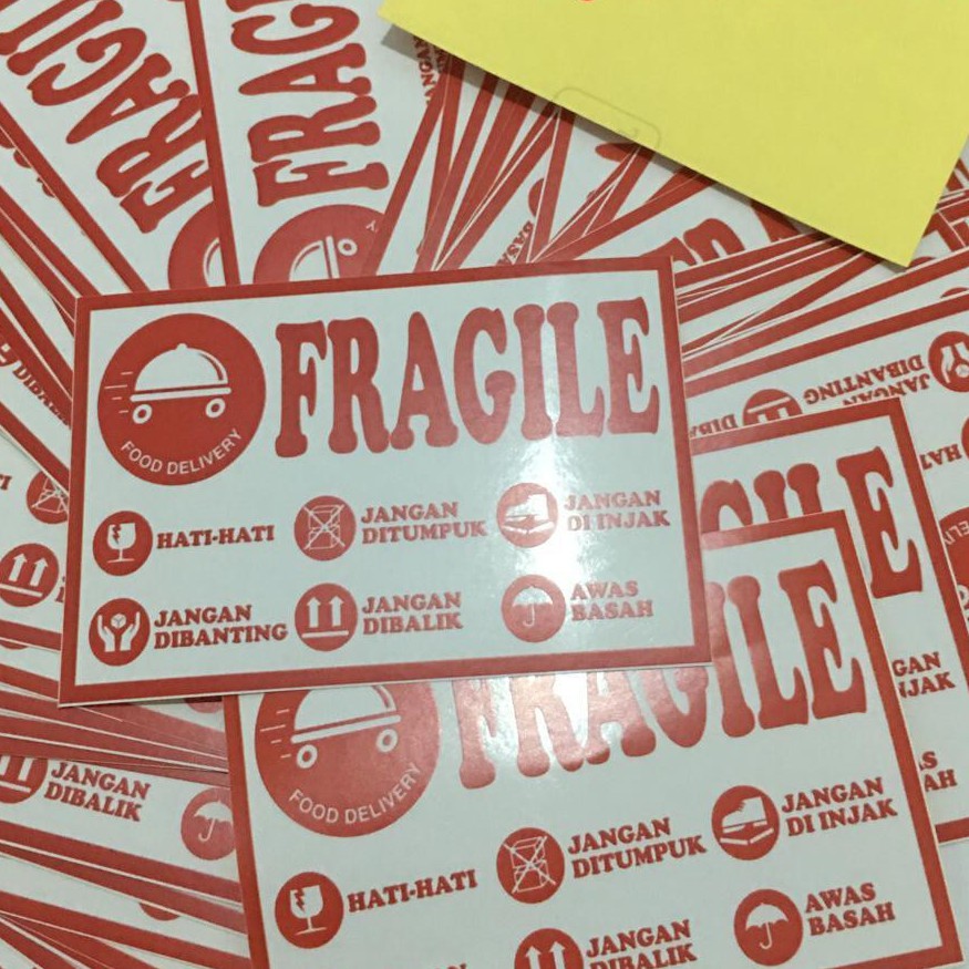 Jual STIKER FRAGILE MAKANAN ISI 10,STIKER FRAGILE FOOD,STIKER FOOD ...