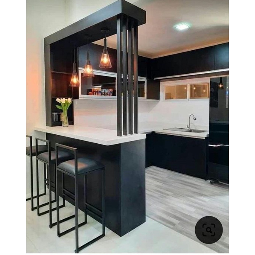 Jual Meja Bar Minimalis Modern HPL Luxury 120 cm Dan 150 cm Full Set ...