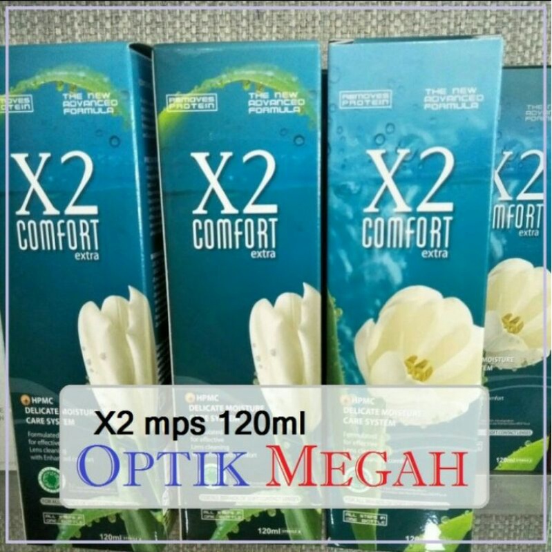 Jual =OptikMegah= X2 COMFORT Mps 120ml Multi Purpose Solution -- Cairan Softlens | Shopee Indonesia