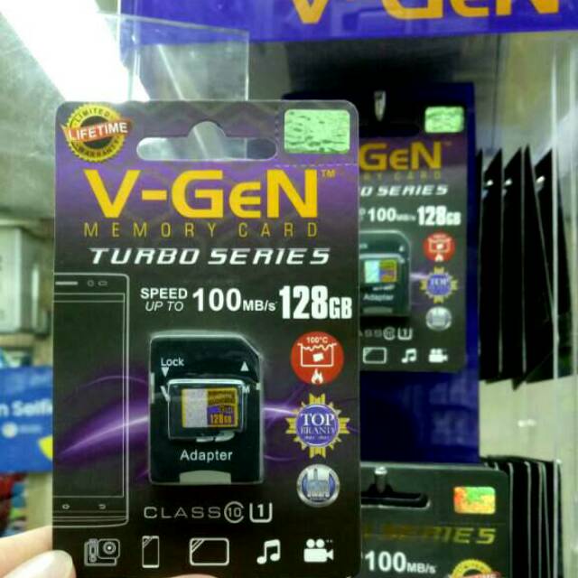 Jual V-GEN Micro SD Vgen 128GB Class 10 Class10 + Adaptor TURBO SERIES ...
