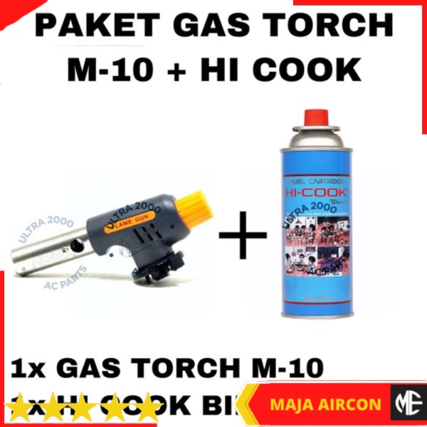 Jual PAKET GAS TORCH BLOW TORCH PLUS HI COOK Murah | Shopee Indonesia