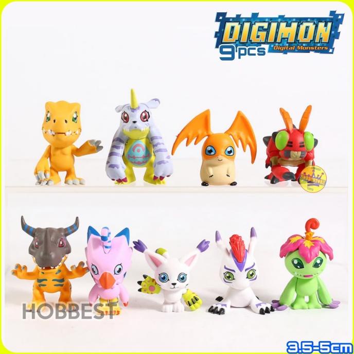 Jual Action Figure DIGIMON ADVENTURE isi 9 pcs - Miniatur Topper ...