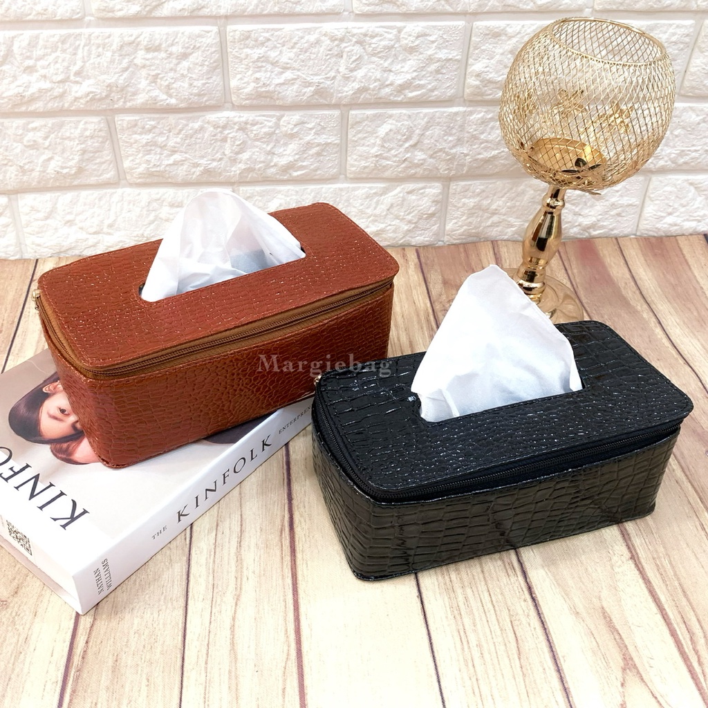 Jual Tempat tisu Premium kulit kotak tissue glossy | Shopee Indonesia