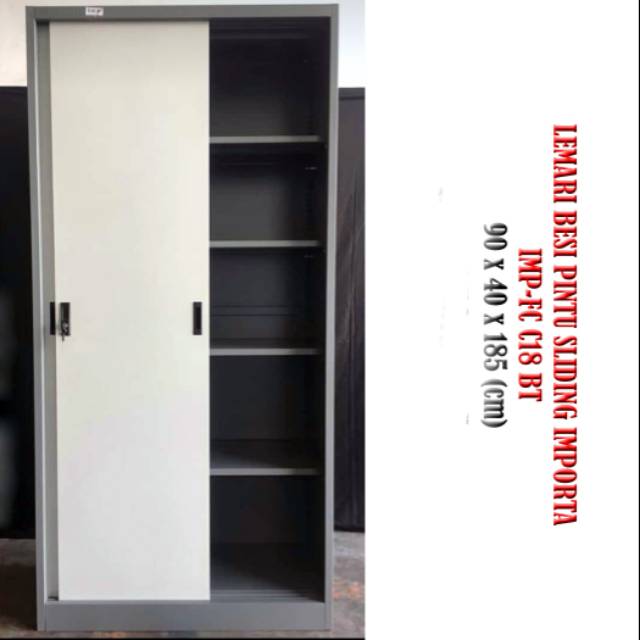 Jual Lemari Besi Pintu Sliding Importa IMP-FC C18 BT | Shopee Indonesia