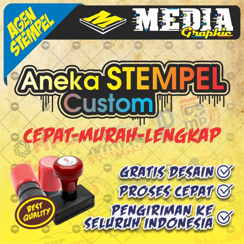 Jual Stempel Warna / Cap Stempel / Stempel Custom / Stempel Otomatis / Stempel Flash / Stempel ...