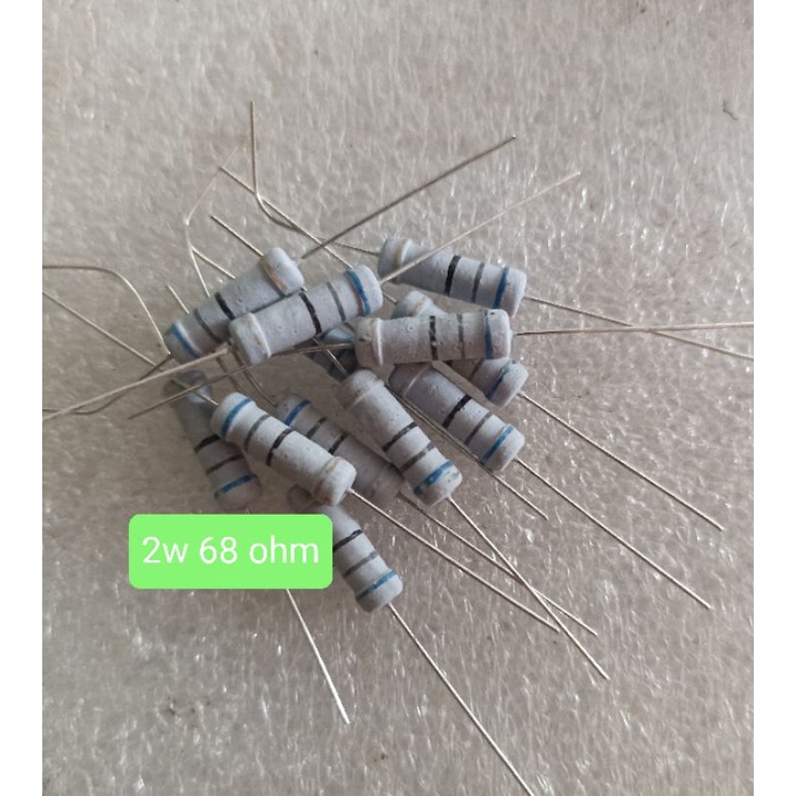 Jual 10BUAH RESISTOR 2WATT 68 OHM 2 WATT 68OHM 2W 68 OHM | Shopee Indonesia