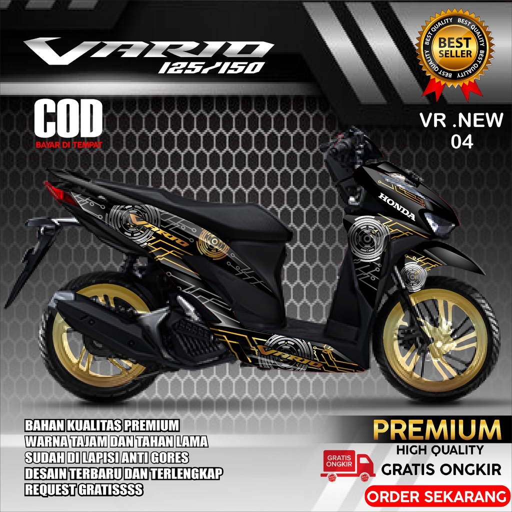 Jual DECAL STIKER FULL BODY VARIO 150 DAN 125 NEW DEKAL SETIKER VARIO ...