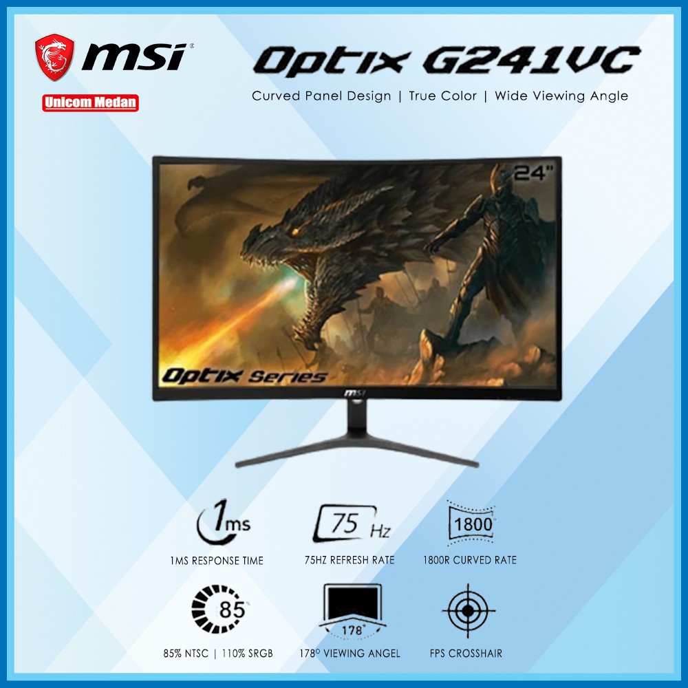 Jual LED Monitor Gaming MSI Optix G241VC 24" Curved - Optix G241VC | Shopee Indonesia