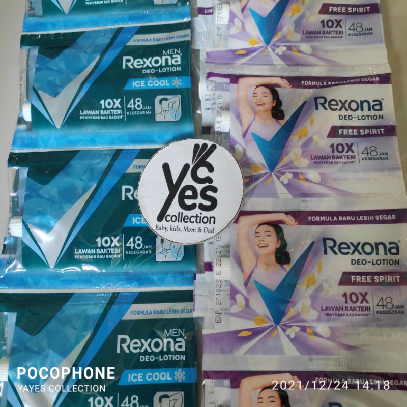 Jual Rexona deodoran deo ketiak Spirit cewek ungu ice cool cowok sachet ...