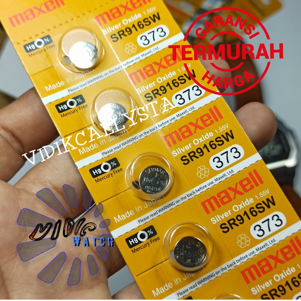 Jual ORIGINAL BATERAI JAM TANGAN MAXEL 373 SR916SW SR 916 SW ORIGINAL ...