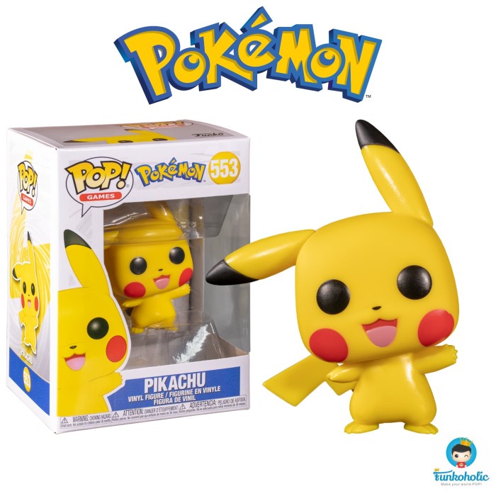 Jual FUNKO POP! GAMES POKEMON - PIKACHU (WAVING) #553 | Shopee Indonesia