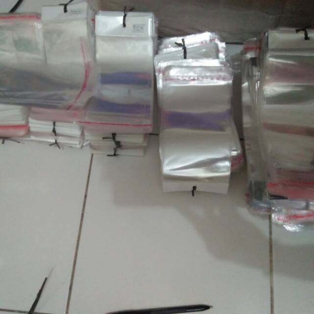 Jual plastik opp display/plastik stiker uk 15x25,17x25 isi 100lembar ...