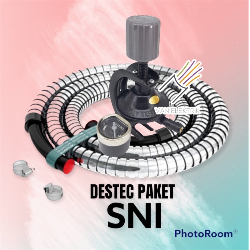Jual REGULATOR DESTEC METER + SELANG GAS | Shopee Indonesia