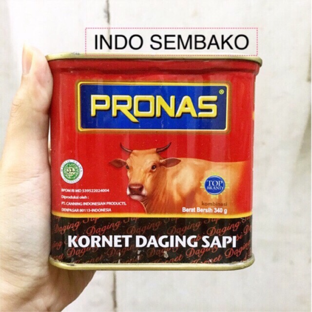 Jual PRONAS Kornet Kaleng Daging Sapi 340g / Corned Beef Pronas 340 ...