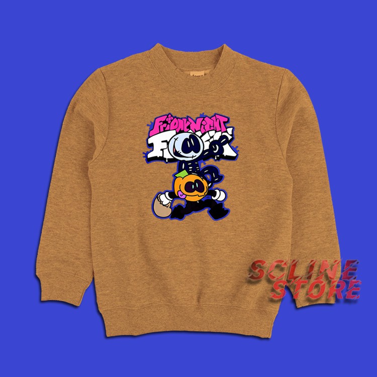 Jual Jaket Sweater Crewneck Anak Friday Night Funkin FNF Skid and Pump ...