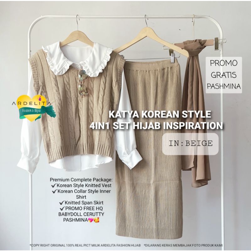 Jual PROMO GRATIS JILBAB REAL PICT 100% SET ROK KATYA PAKET HEMAT ...