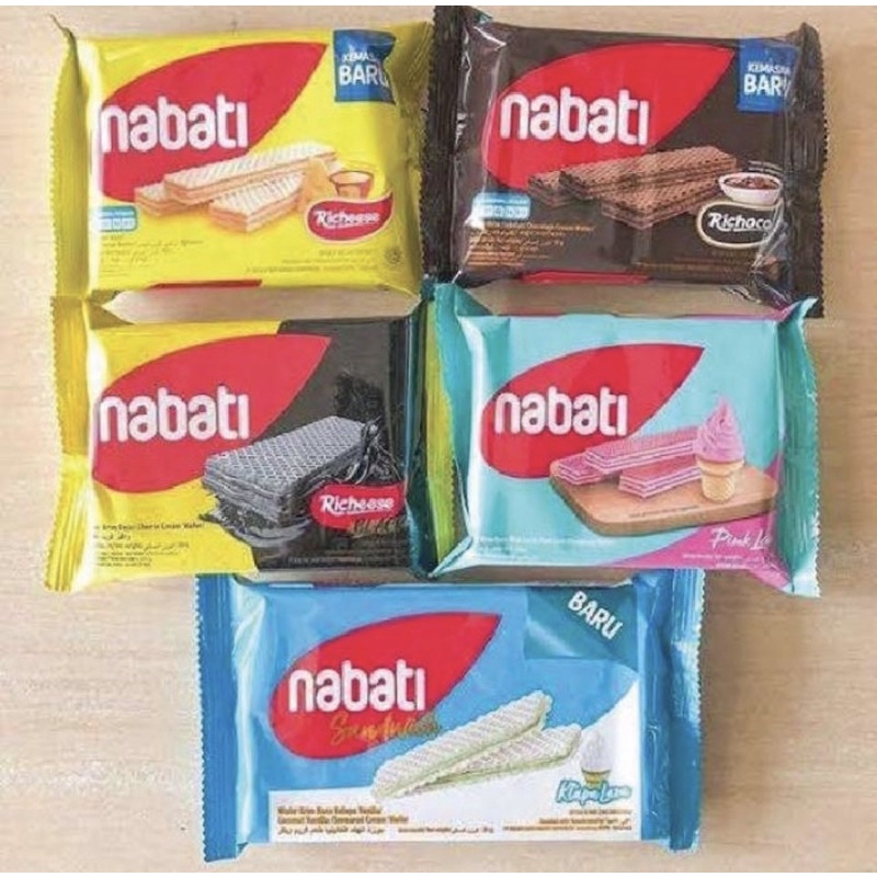 Jual Nabati Wafer 50gram pack (5pcs) | Shopee Indonesia