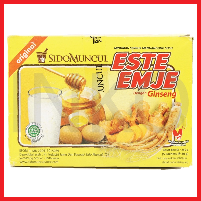 Jual SIDOMUNCUL ESTEEMJE MINUMAN SERBUK SUSU DENGAN GINSENG 5X30GR ...