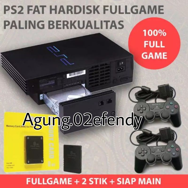 Jual PS2 FAT INTERNAL 250GB FULLGAME 150GAME LEBIH 2 STIK 1MC CEPAT ...