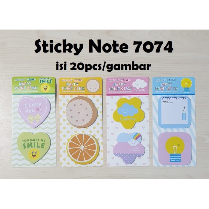 Jual Sticky Notes/ Pembatas Buku 7074 Love Fruit Cloud Awan Lampu 1 Set ...