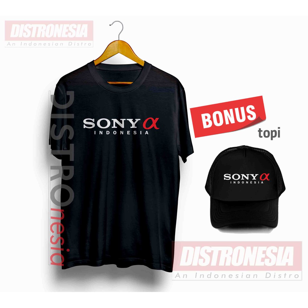 Jual Kaos Sony Alpha Indonesia Tshirt Premium | Shopee Indonesia
