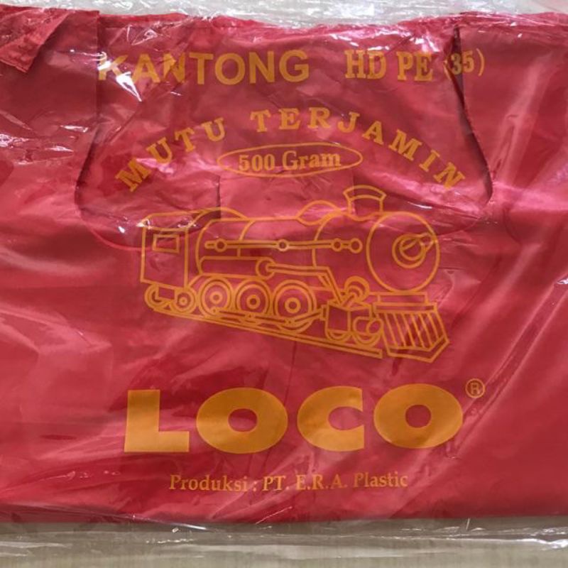 Jual Plastik LOCO merah tebal ukuran 28,35,40 berat 500 gram | Shopee ...