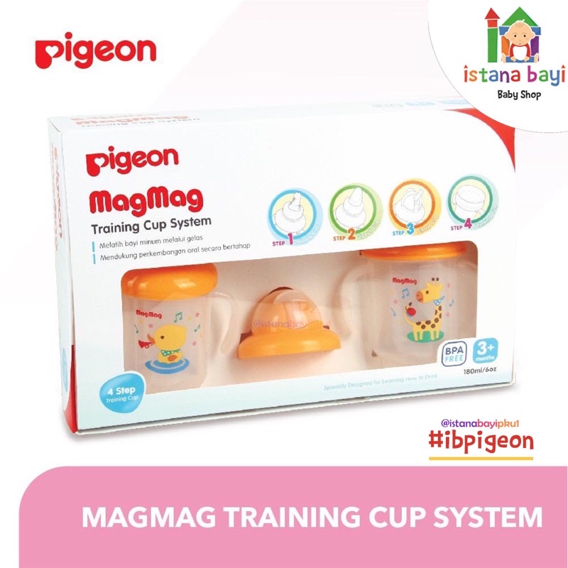 Jual Pigeon Mag Mag Training cup System - Botol minum anak | Shopee ...