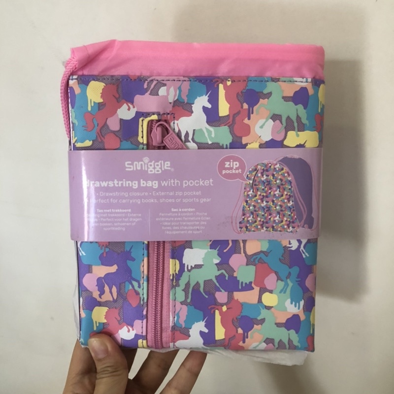 Jual Smiggle Illusn Drawsting Bag Pink | Shopee Indonesia