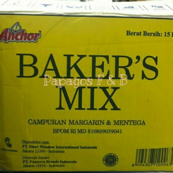 Jual Anchor Bakers Mix Baker Mix / Butter Blend Import repck 500 gr ...