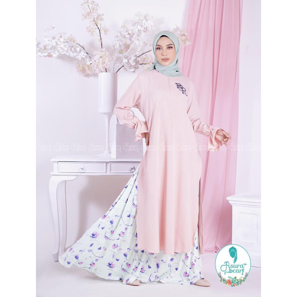 Jual Gamis Lebaran Syari Terbaru Lady Farah Ori Fisura Scraft BY QOID ...