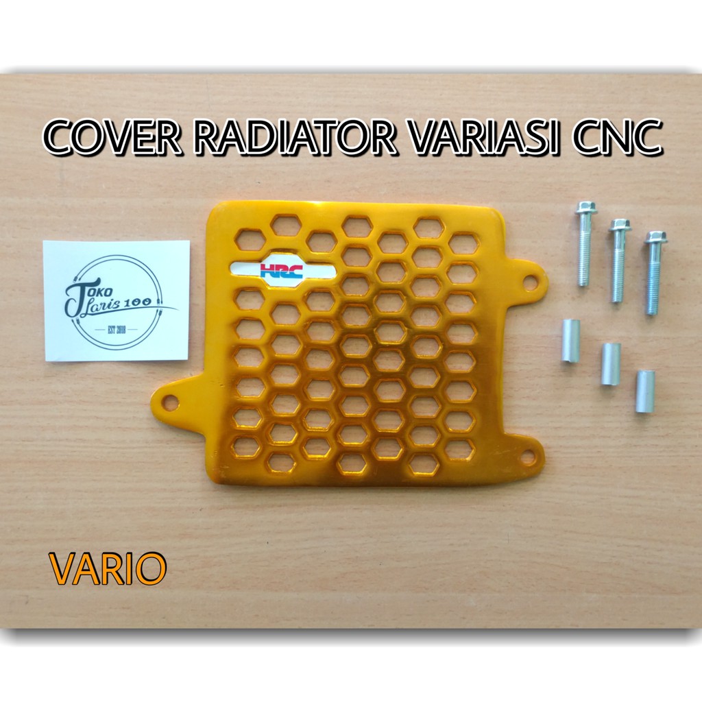 Jual COD | Cover Radiator Honda Vario HRC Variasi CNC Gold | Shopee ...