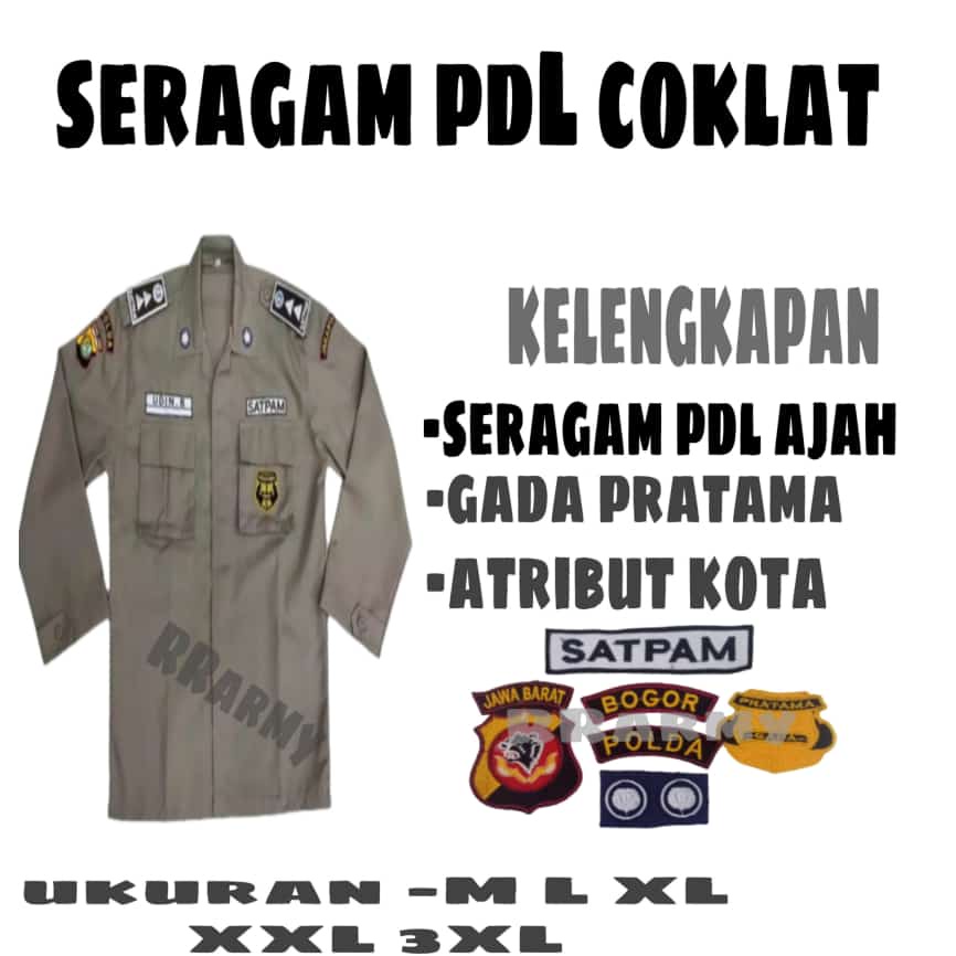 Jual Kemeja PDL/PDH SATPAM/Baju kemeja atasan satpam PDH dan PDL security/Atasan Kemeja/Seragam ...