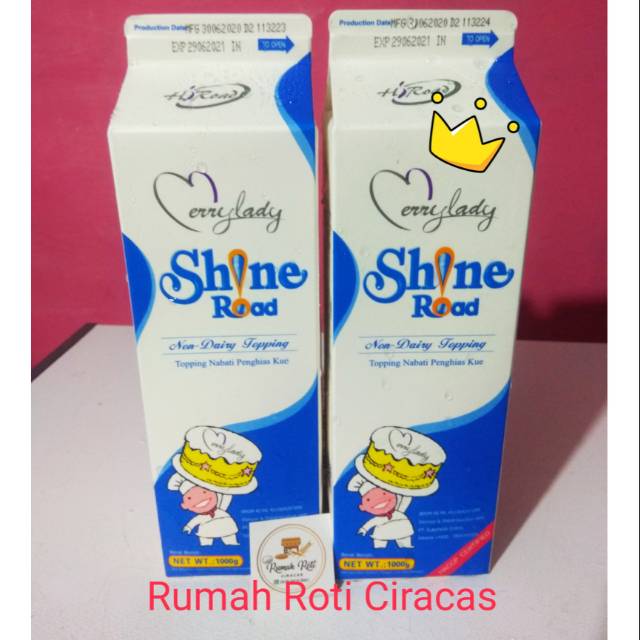 Jual SHINEROAD WHIPPING CREAM SHINE ROAD WHIPP KRIM 1LITER NON DIARY ...