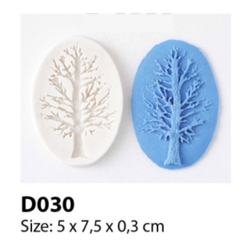 Jual D030 - Cetakan Silikon Mold Fondant Clay Cokelat Puding Ranting ...