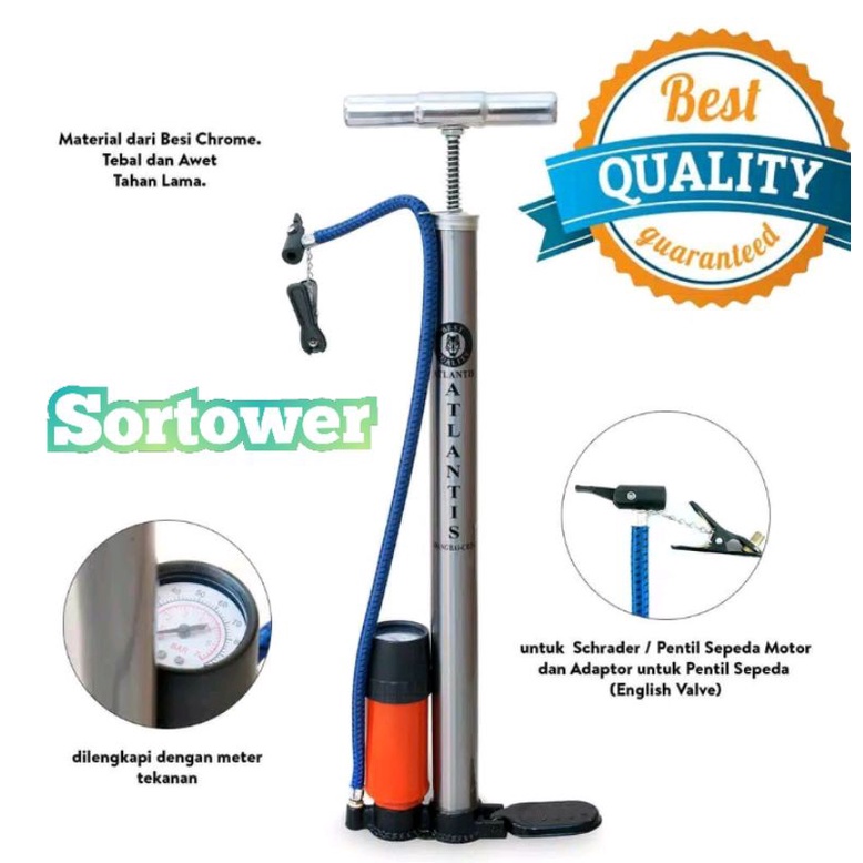 Jual PUMPA TABUNG METER SEPEDA / MOTOR ATLANTIS 1 PCS | Shopee Indonesia