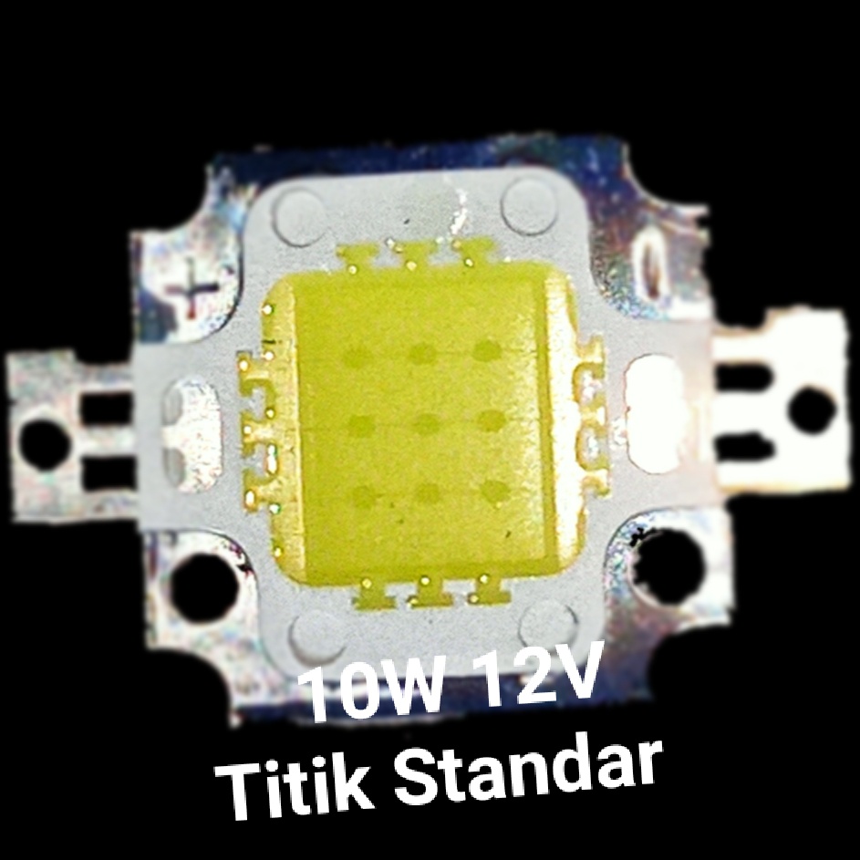 Jual Led 10W 12v mata titik standar dan titik kecil / hpl chip super ...