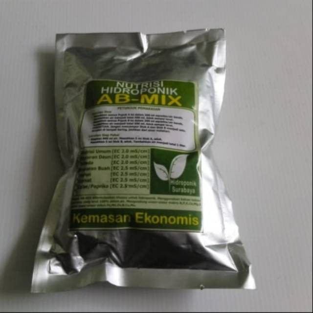 Jual PUPUK NUTRISI UNTUK HIDROPONIK SAYURAN / AB MIX KEMASAN EKONOMIS UNTUK 100 LITER LARUTAN ...
