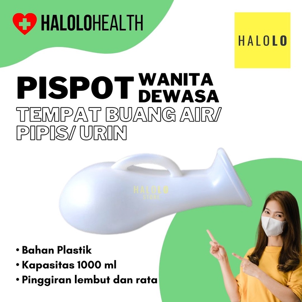 Jual Pispot Wanita Tempat Buang Air Dewasa Alat Bantu Pipis Kencing ...