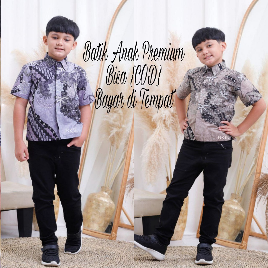 Jual BATIK ANAK COWOK M L XL XXL//KEMEJA BATIK ANAK COWOK//BAJU BATIK ...
