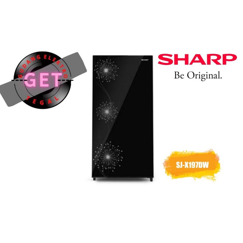 Jual KULKAS 1 PINTU SHARP [DOUBLE FREEZER] SHINE SERIES ~SJ-X197WDW ...