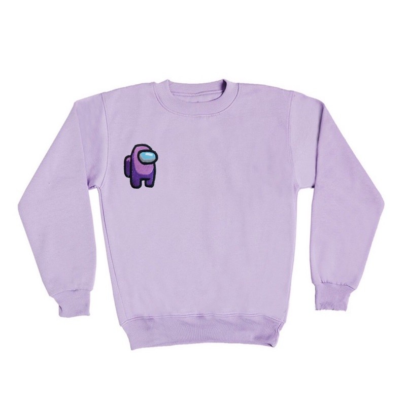 Jual AMONG US SWEATER WARNA LILAC (BORDIR) | Shopee Indonesia