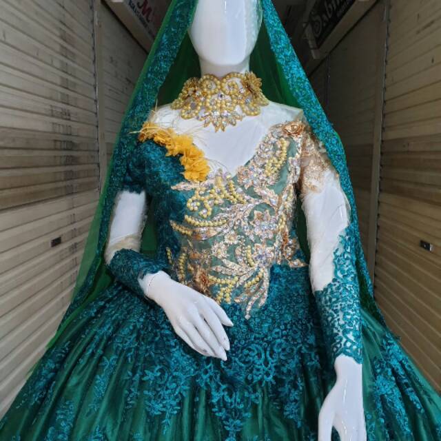 Jual gaun pengantin terbaru,/gaun pengantin bridal payet jepang ...