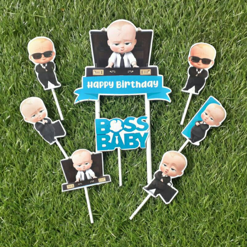 Jual topper toper tusukan dekorasi kue cake tumpeng ulang tahun happy ...