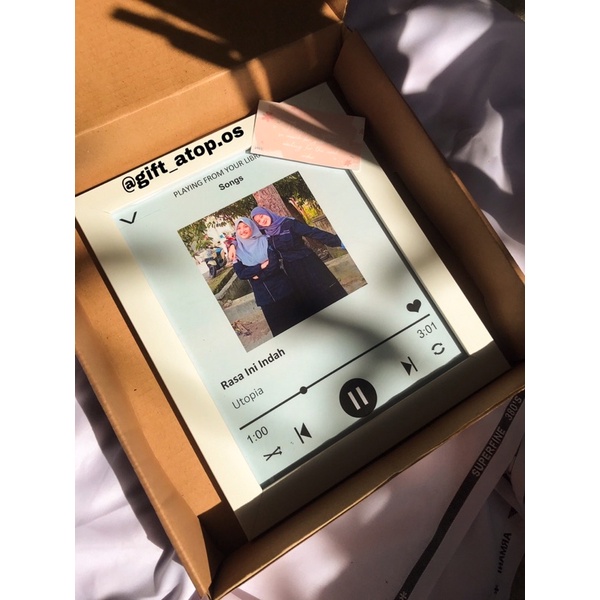 Jual SPOTIFY MUSIK FRAME KADO ULANG TAHUN WEDDING WISUDA ANNIVERSARY ...
